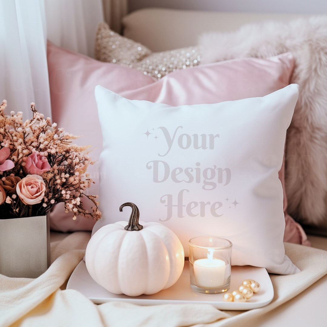 Pillow Mockup Styled Pillow Mockup Fall Mockup Throw Pillow Mockup ...