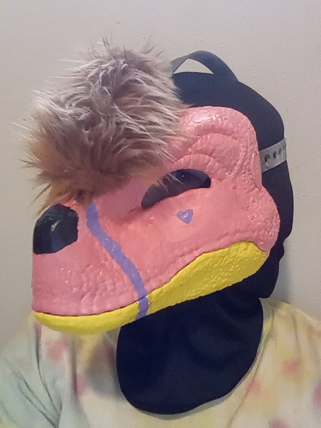 Pink Dino Mask - Etsy