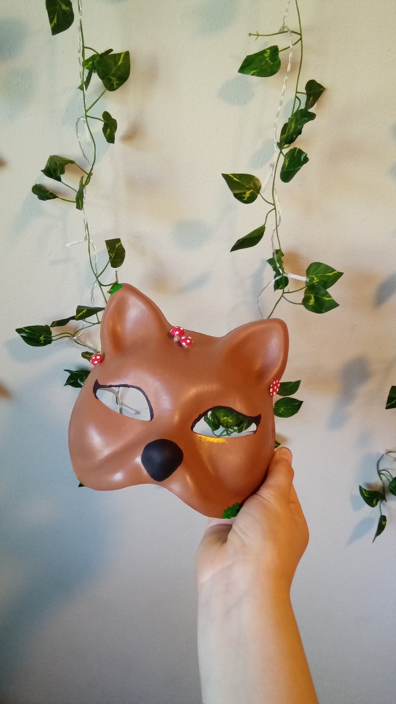Mushroom Cat Mask - Etsy