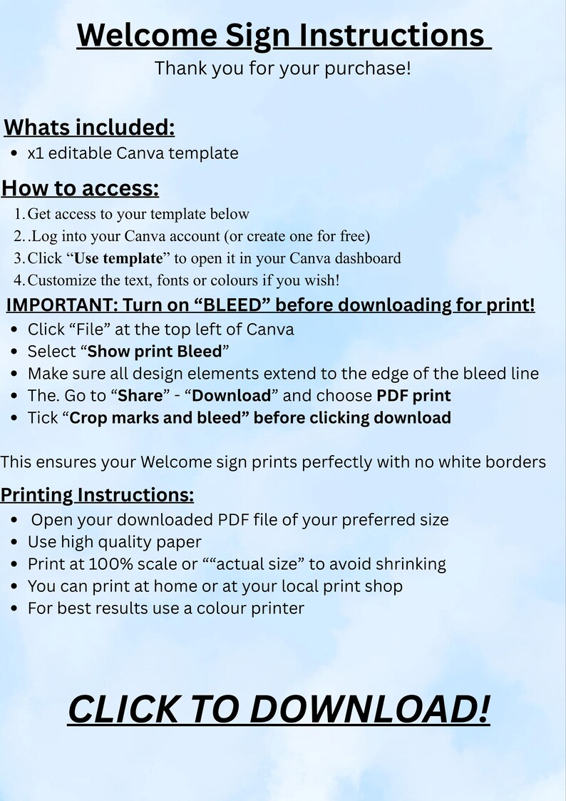 Muslim Wedding Welcome Sign – Light Blue Floral Printable Nikah Sign ...