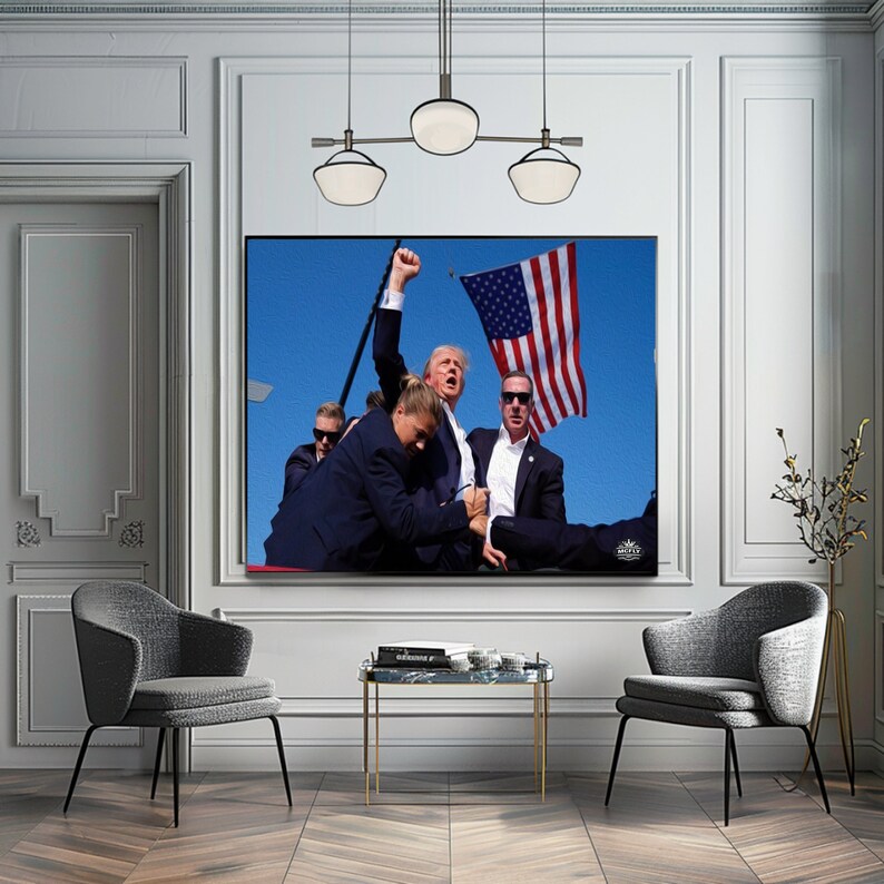 Donald Trump Poster Premium Large Poster Statement Artwork Home Decor ...