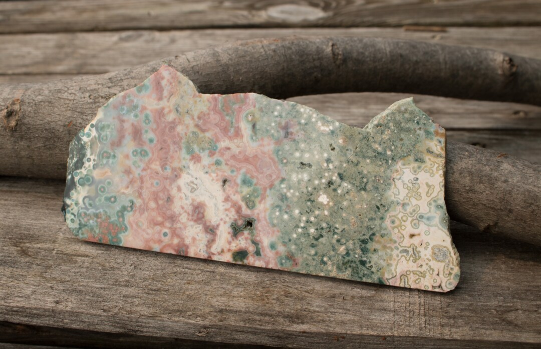 Incredible, Very Rare and Beautiful Large Ocean Jasper Slab. Green ...