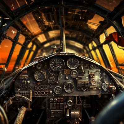 Custom Stunning 3-D Grungy, Steampunk-like Classic Cockpit for the ...