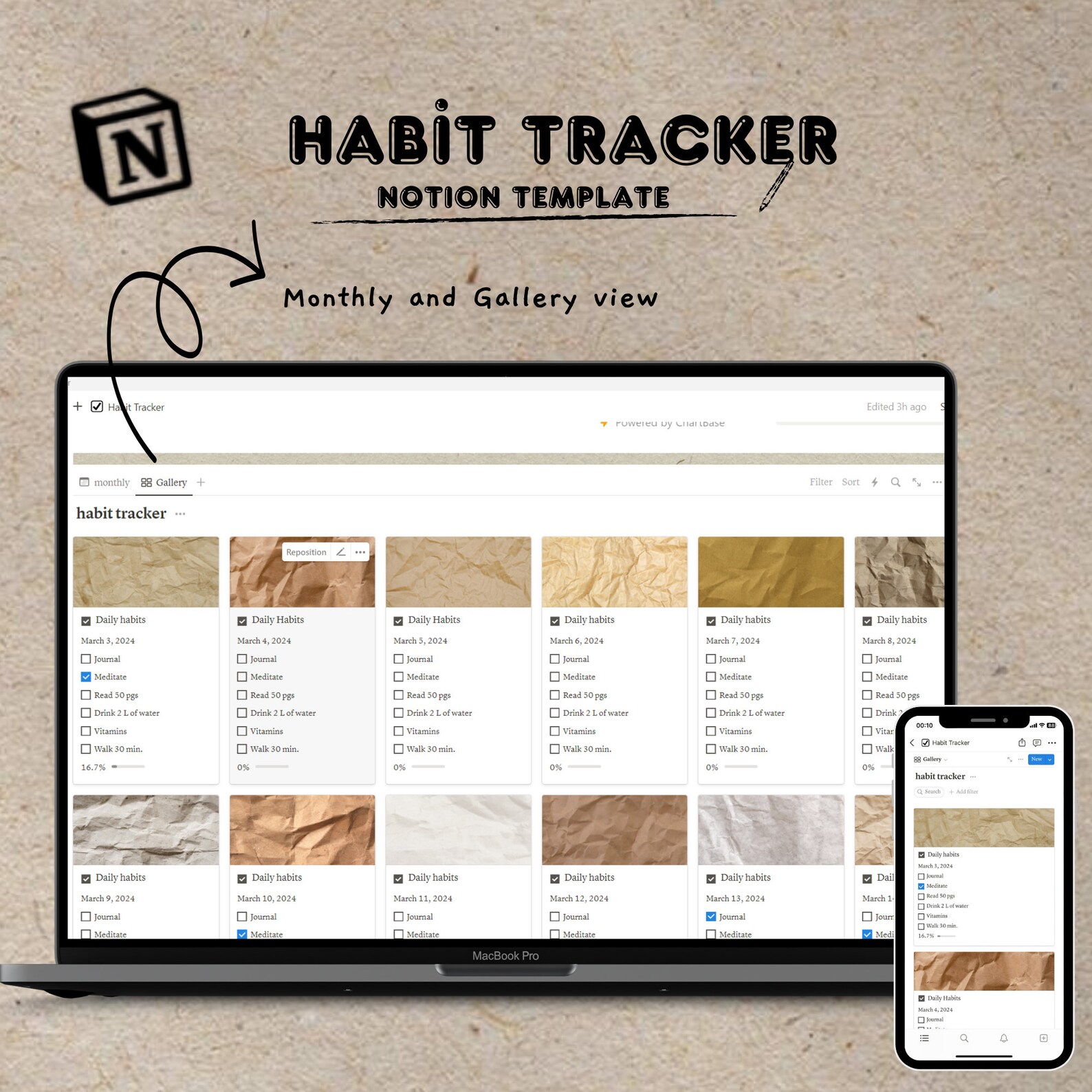 Habit Tracker Notion Template, Simple Notion Dashboard, All in One Notion Planner, Notion Life ...