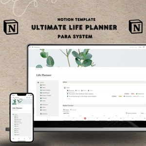 Simple Ultimate Life Planner Notion Template, All in One Notion ...