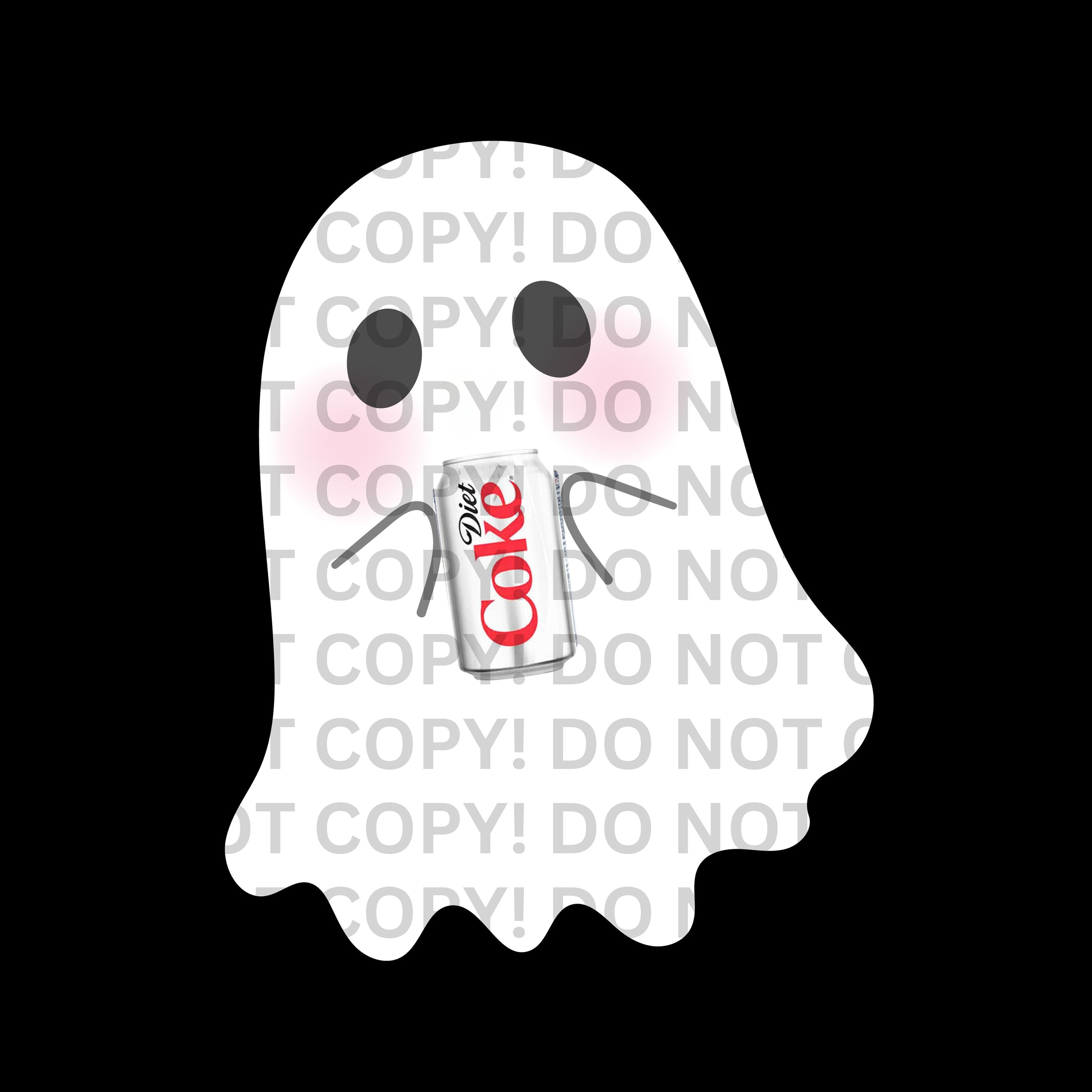 Diet Coke Ghost Digital Printable Halloween Art Funny Ghost - Etsy