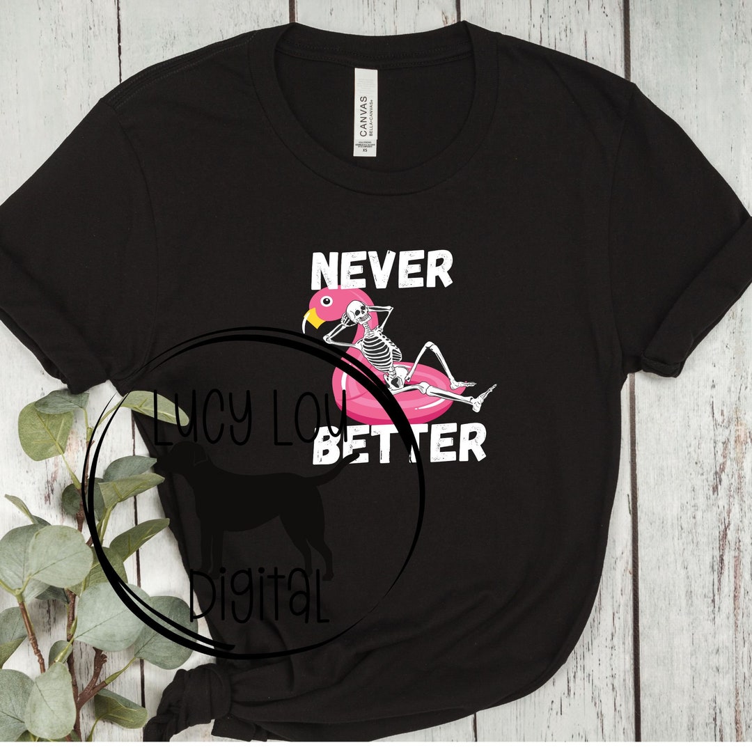 Floating Skeleton Halloween PNG: Never Better Print (digital Download ...