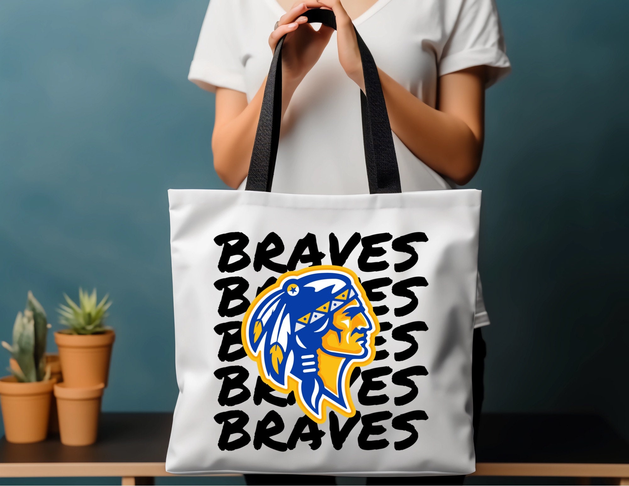 Braves Mascot Digital Download PNG, Community Team Logo, High ...