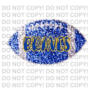 Community Braves Football Shirt, Digital Download PNG, Team Spirit Gift ...