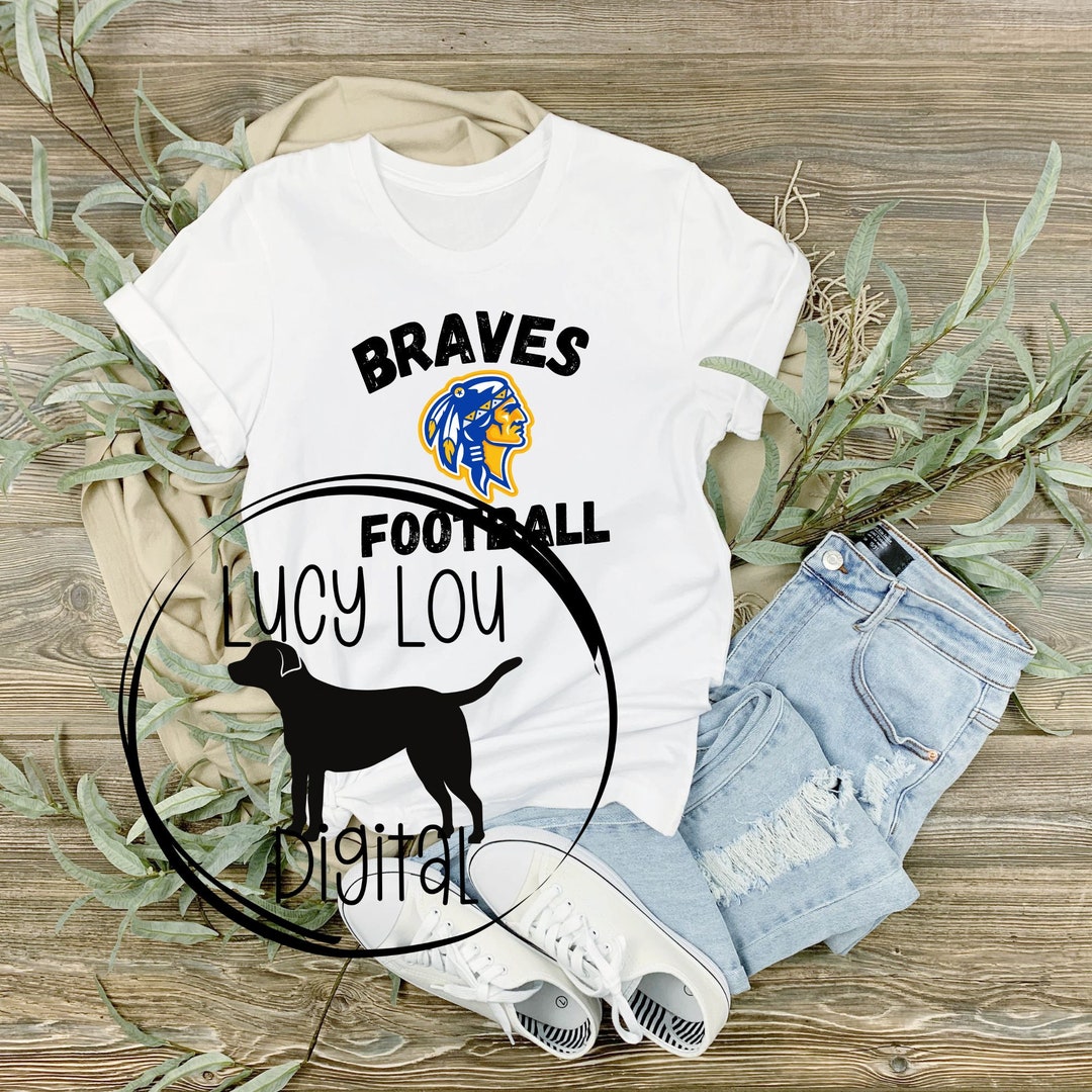 Community Braves Football Shirt, Digital Download PNG, Team Spirit Gift ...
