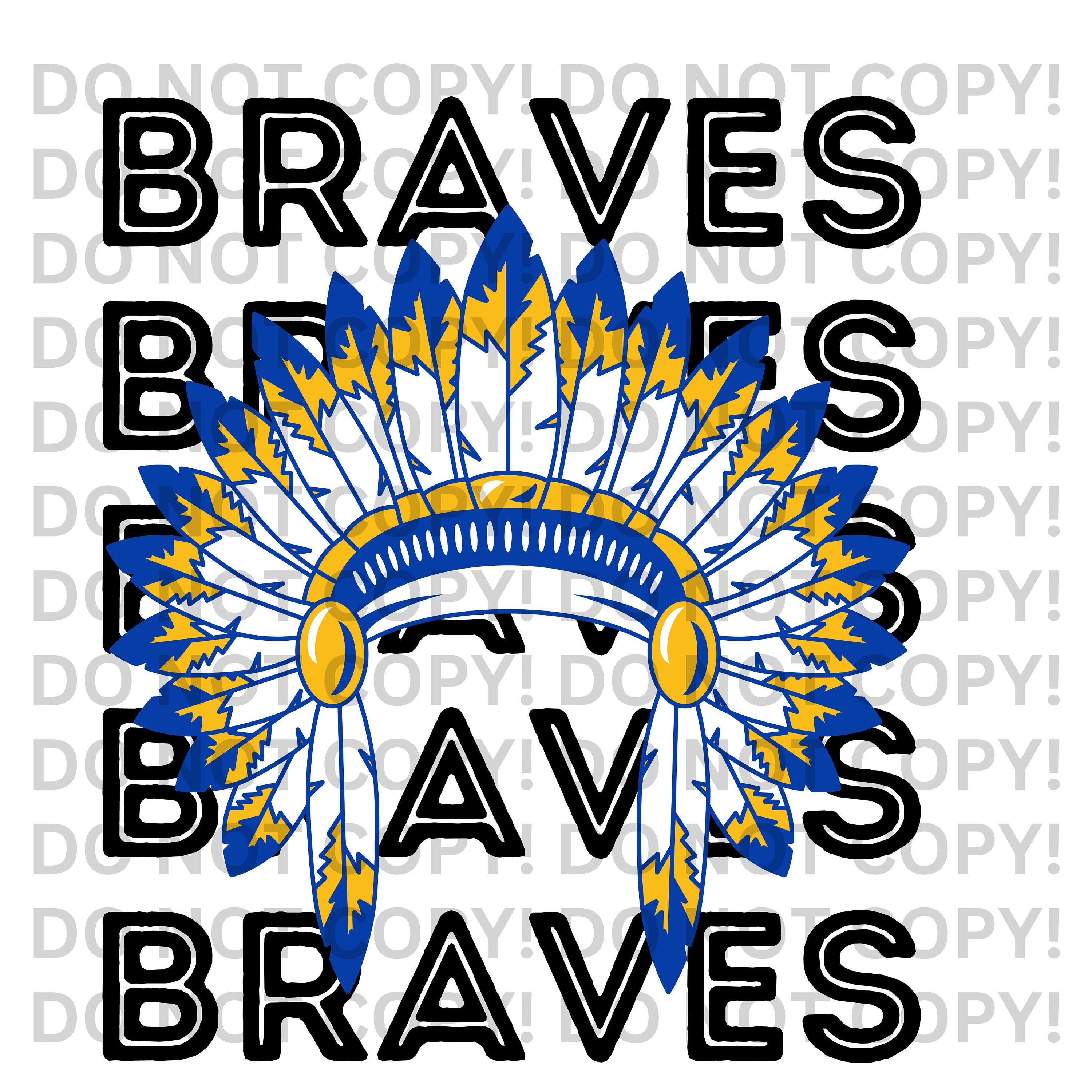 Community Braves Digital Download PNG, Team Logo Printable Art, Instant ...