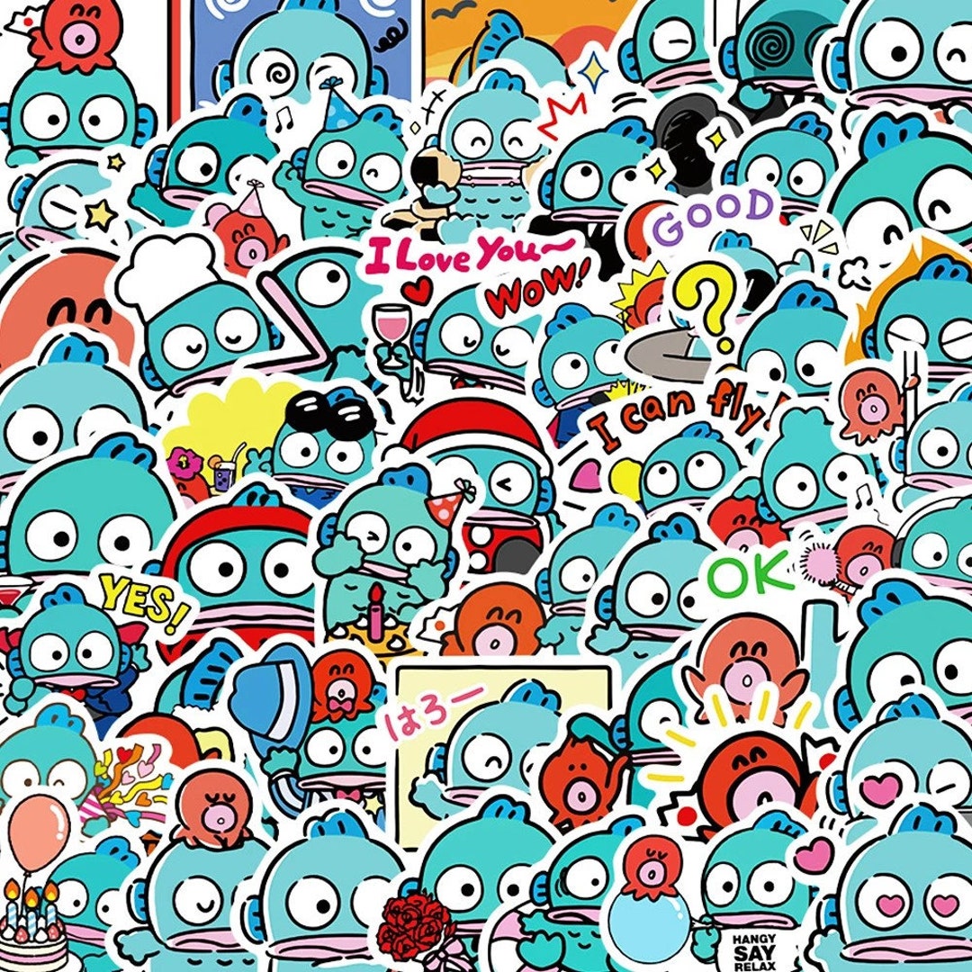 10/50pcs Sanrio Hangyodon Sticker Pack Waterproof Vinyl Decal - Etsy
