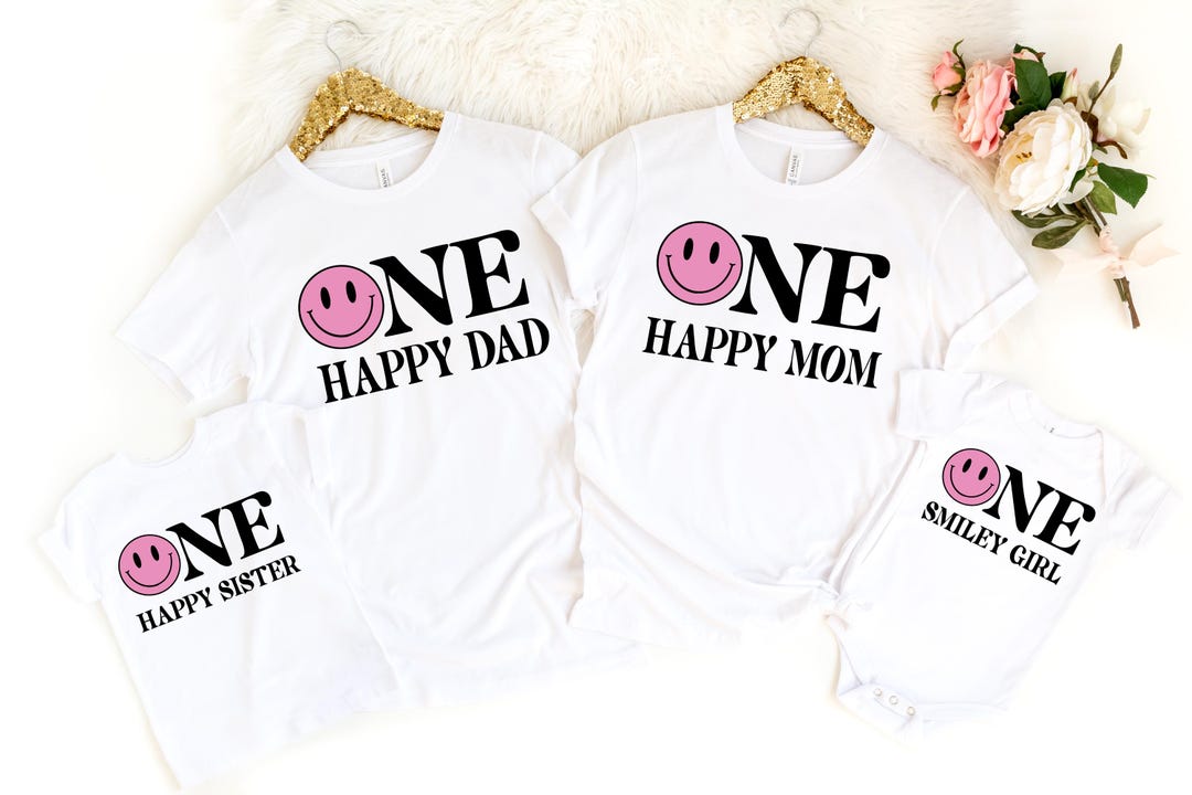 One Happy Dude Shirt,one Happy Mom Shirt,one Happy Birthday Shirt ...