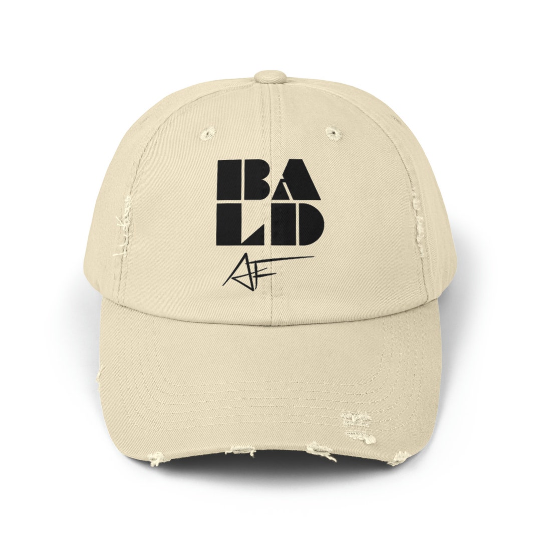 Bald AF Distressed Hat: Funny Friend Gift - Etsy