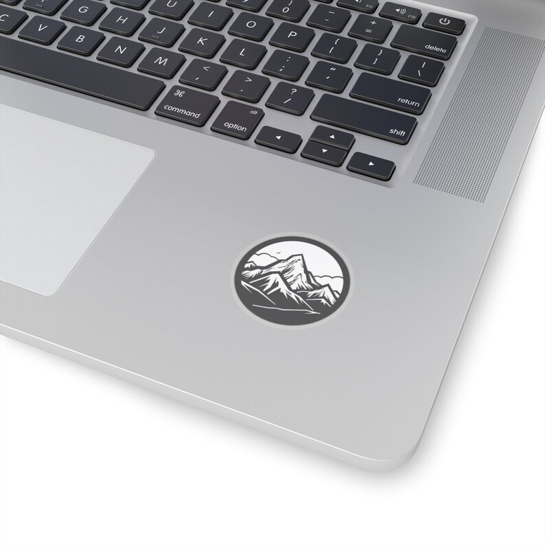 Black and White Nature Scene Sticker - Etsy