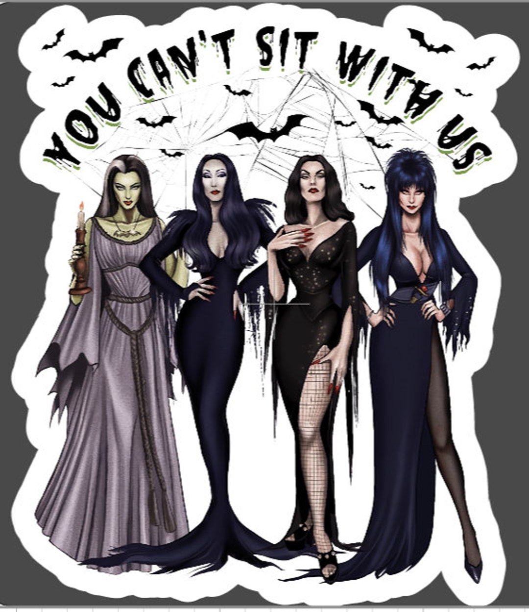 You Cant Sit With Uswaterprooflaminatedhalloween Etsy