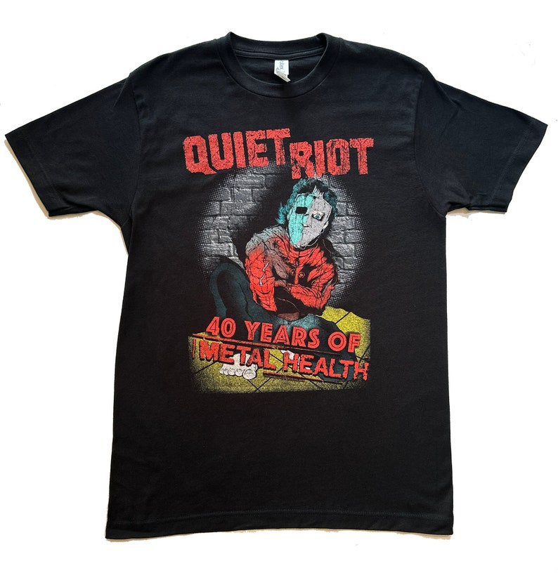 OFFICIAL Quiet Riot Band Merch Tour T Shirt 40th Anniversary of Metal ...