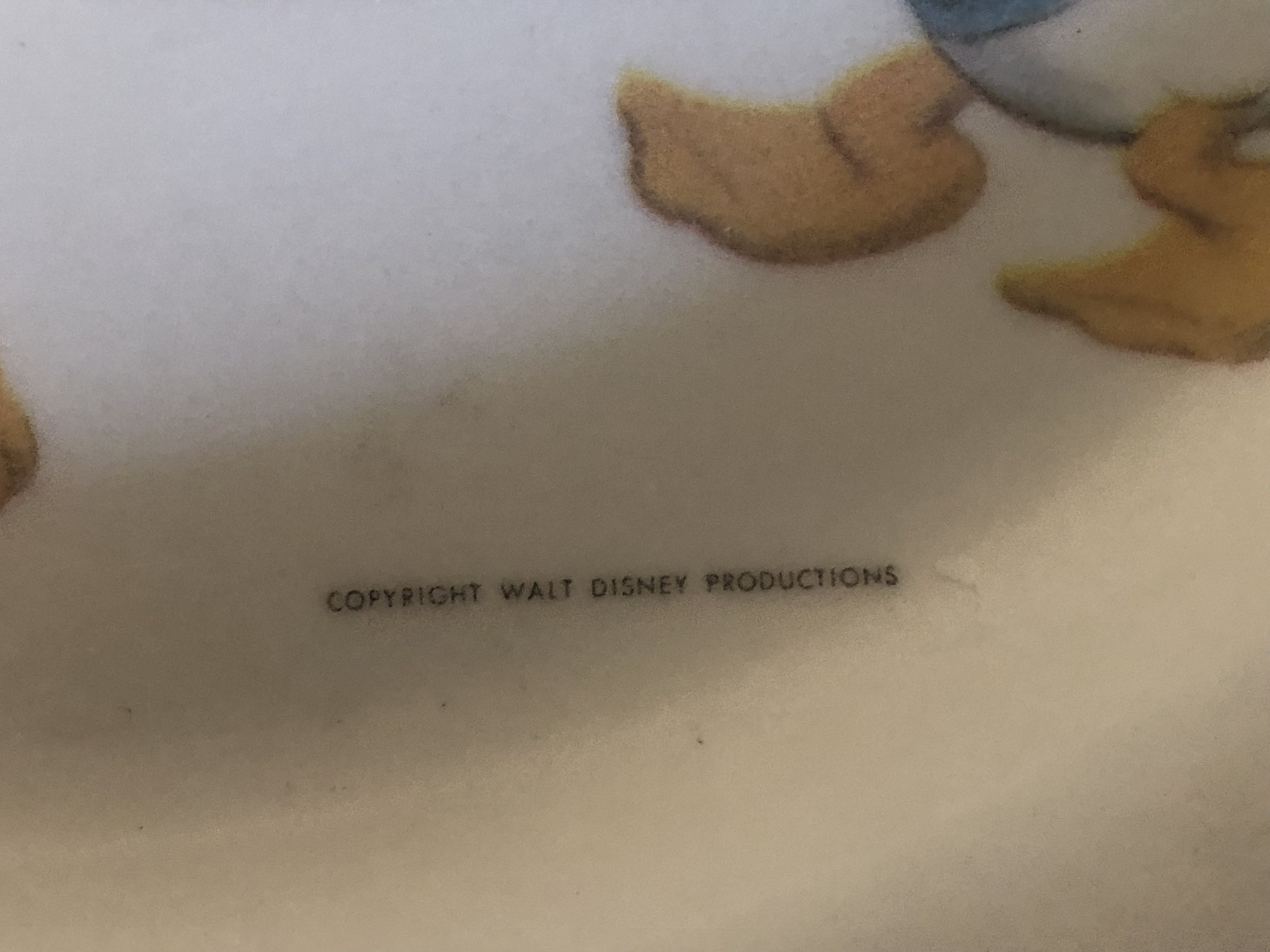 Walt Disney Childs Plate From the 1960s With Donald Duck, Goofy, and ...
