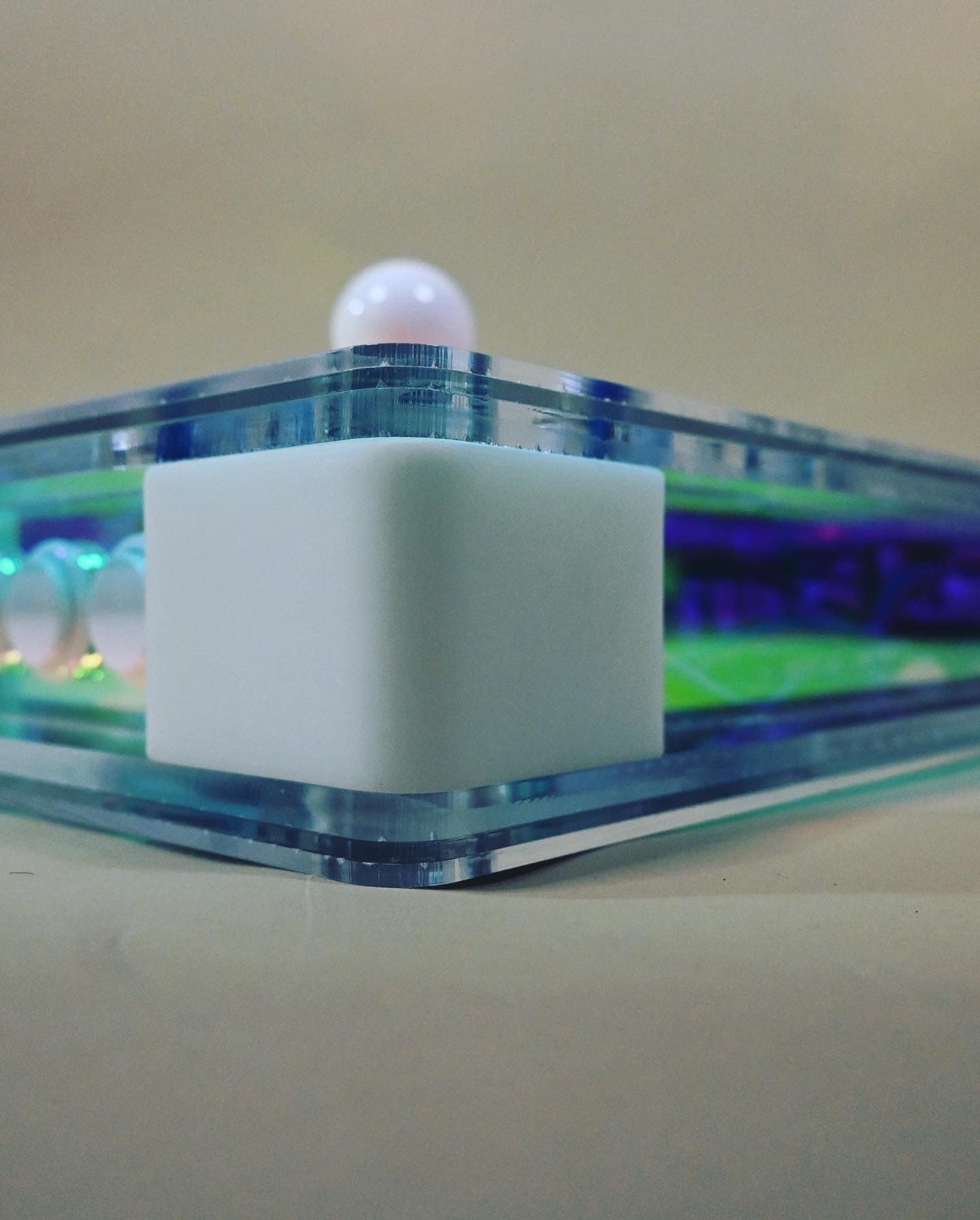 Caster Ver.1 Acrylic & Resin Fightstick DIY Enclosure W/ Clear Layers ...