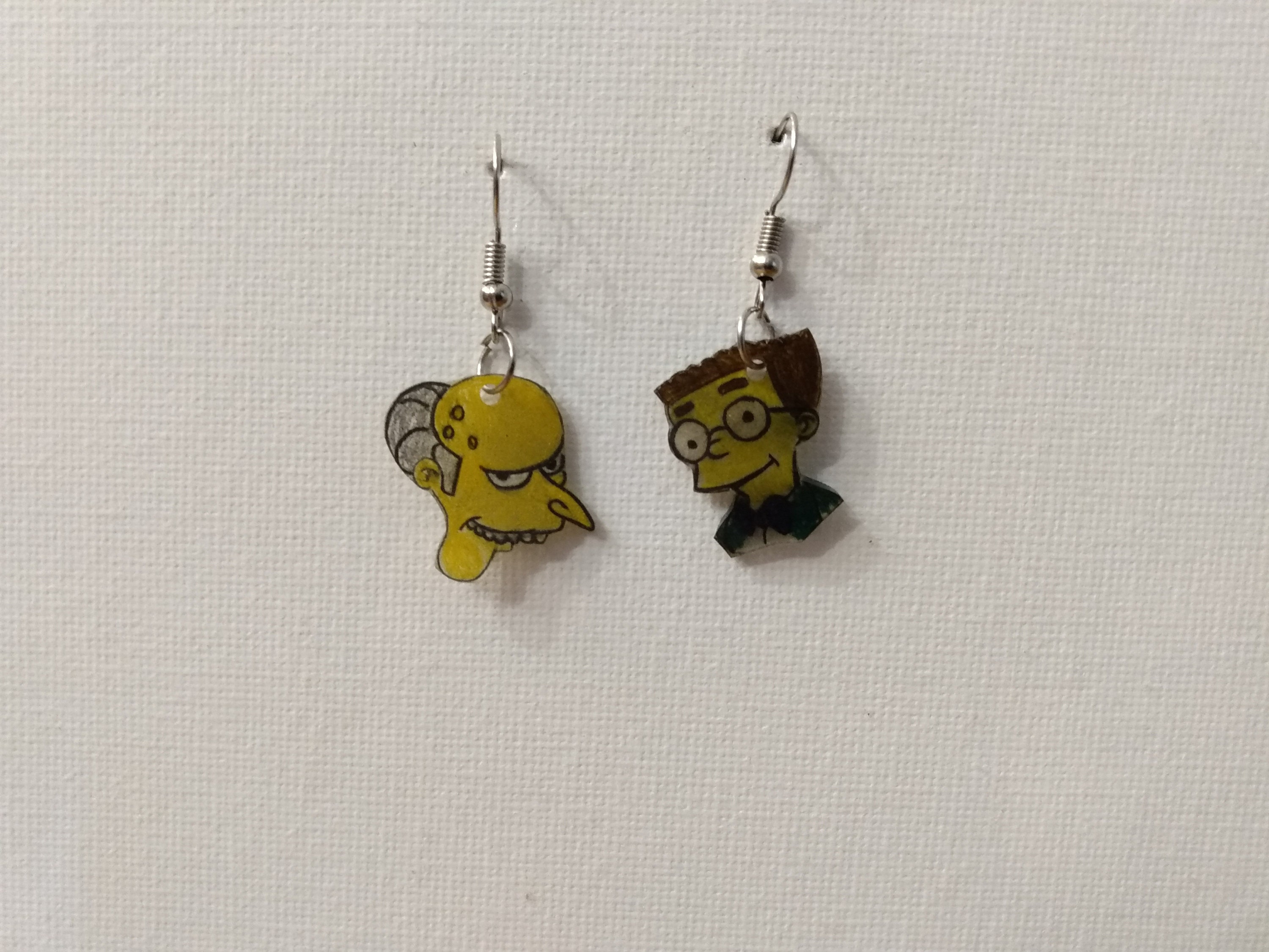 The Simpsons Mr. Burns and Smithers Earrings - Etsy