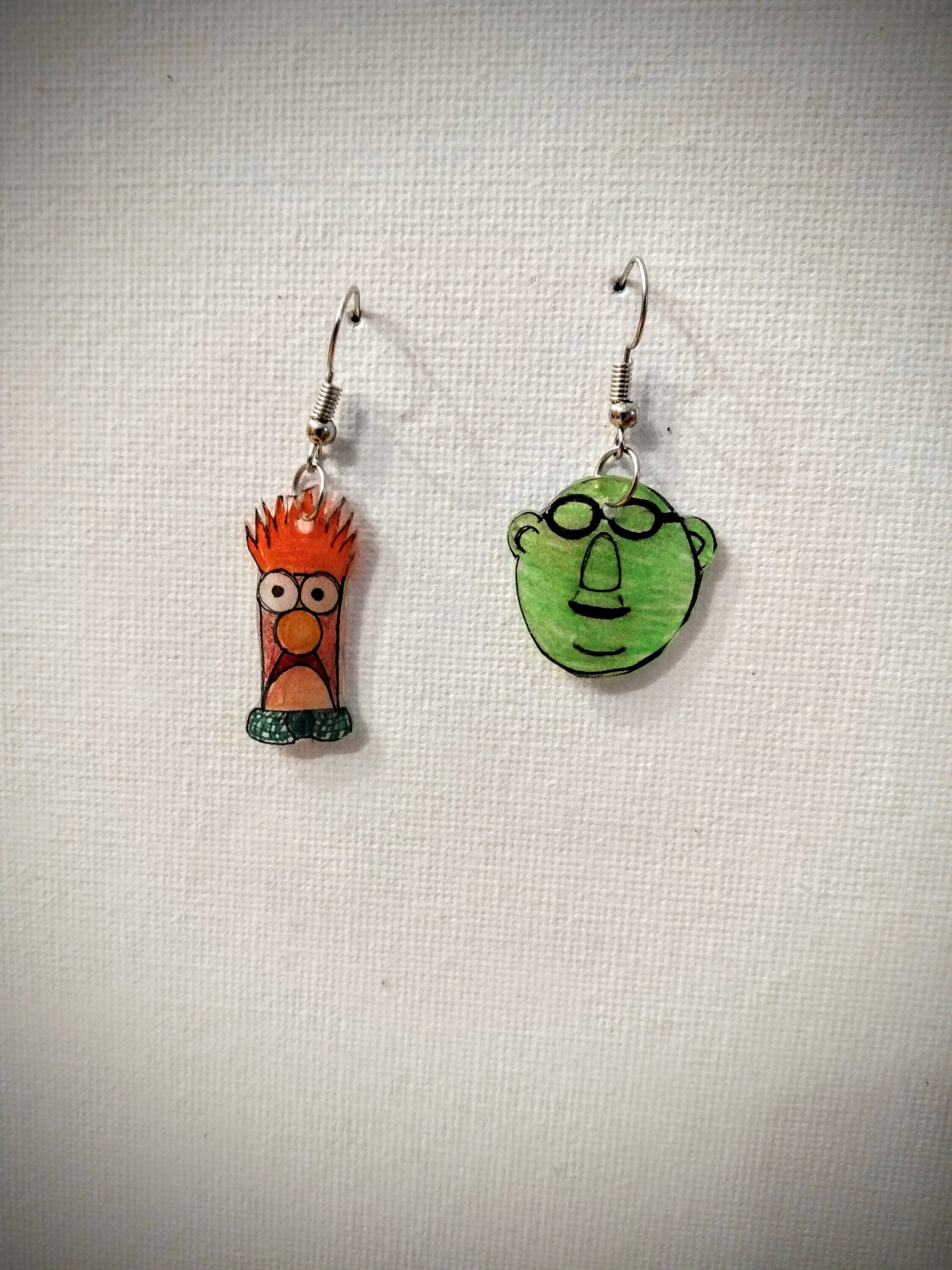 Muppet Duo Beaker and Bunsen Earrings - Etsy