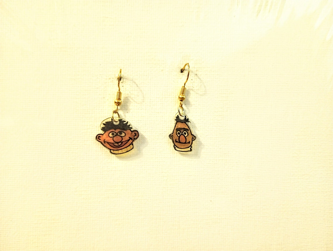 Bert and Ernie Earrings - Etsy