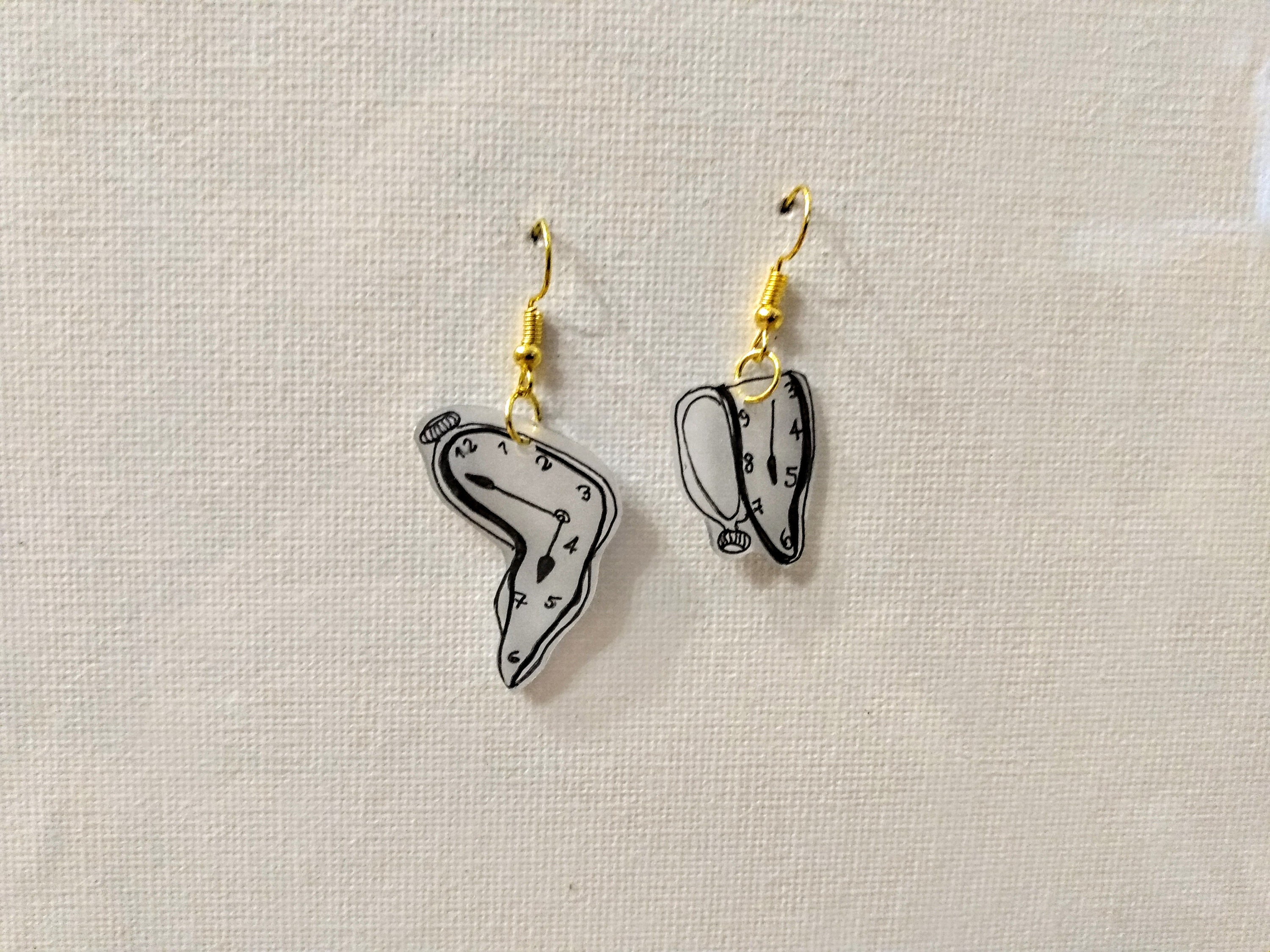 Dali Melting Clock Earrings - Etsy