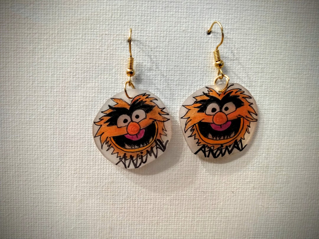 The Muppets Animal Earrings - Etsy