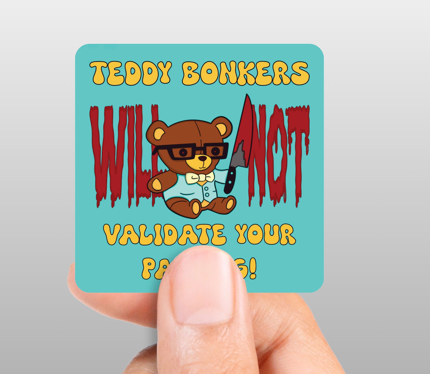 Teddy Bonkers, American Dad Sticker - Etsy