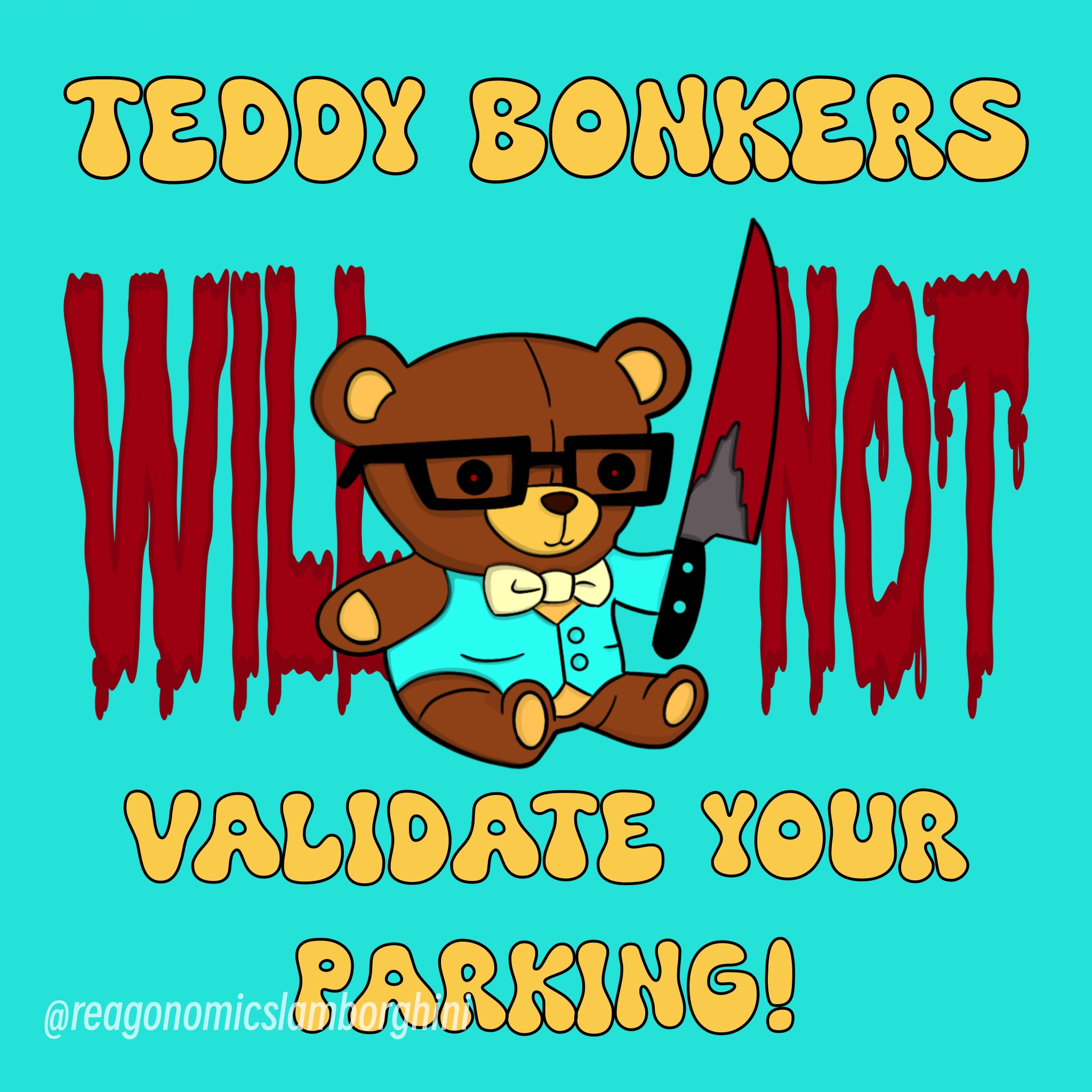 Teddy Bonkers, American Dad Sticker - Etsy