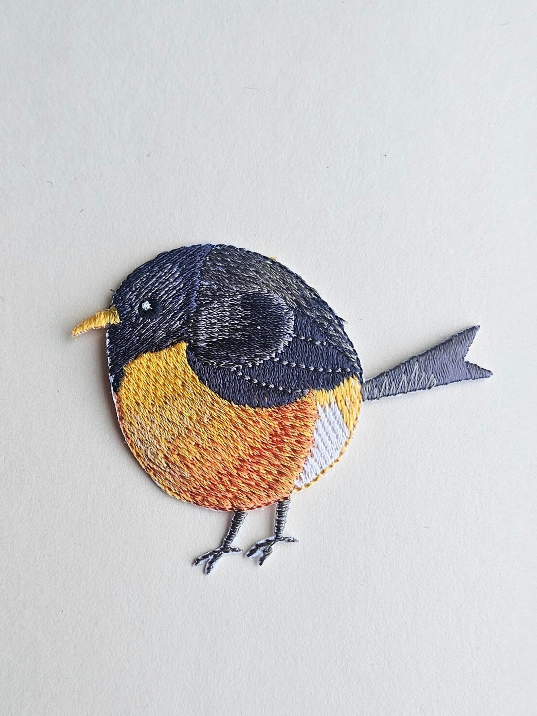 Chubby Robin Patch - Iron on Patch - Embroidered Patch - Applique - Etsy