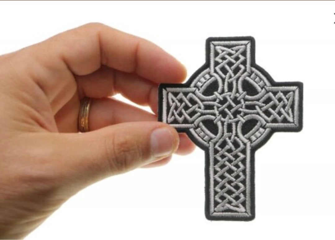 Celtic Cross - Catholic- Iron on Patch - Jesus Cross - Christianity ...