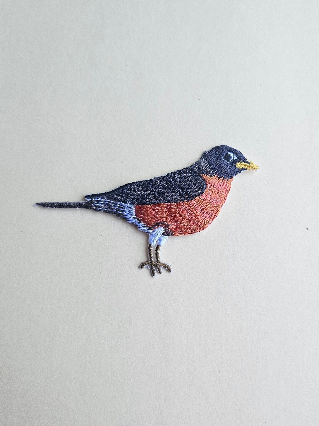 American Robin Patch - Iron on Patch - Embroidered Patch - Bird Patch ...