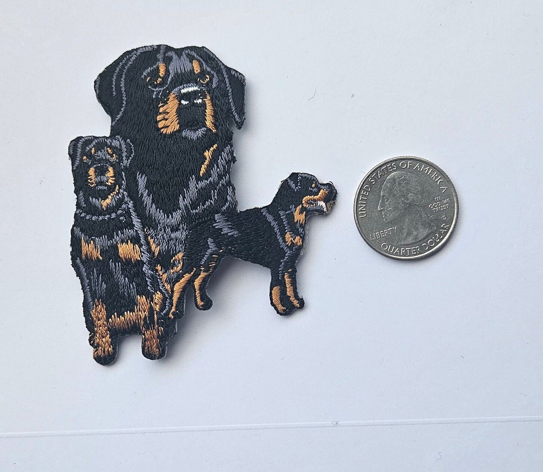 Rottweiler Dog Patch - Iron on Patch - Embroidered Patch - Applique - Etsy