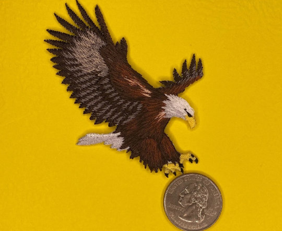 Bald Eagle Patch - Iron-on - Applique - America - Patriotic - Bird Patch - Etsy