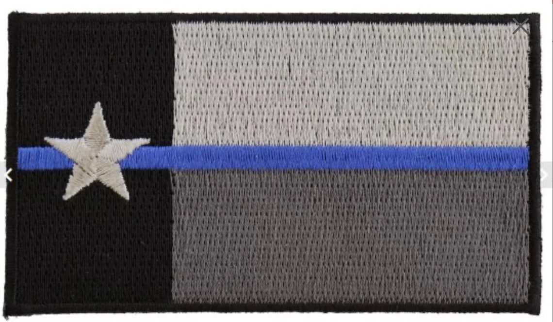 Thin Blue Line Texas State Flag Patch for Law Enforcement - Etsy