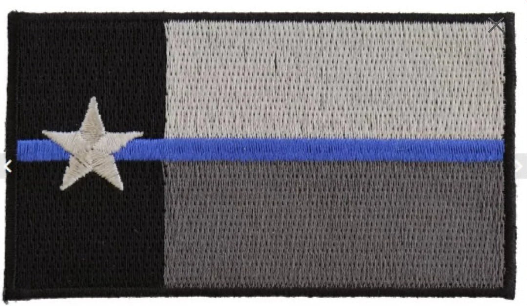 Thin Blue Line Texas State Flag Patch for Law Enforcement - Etsy