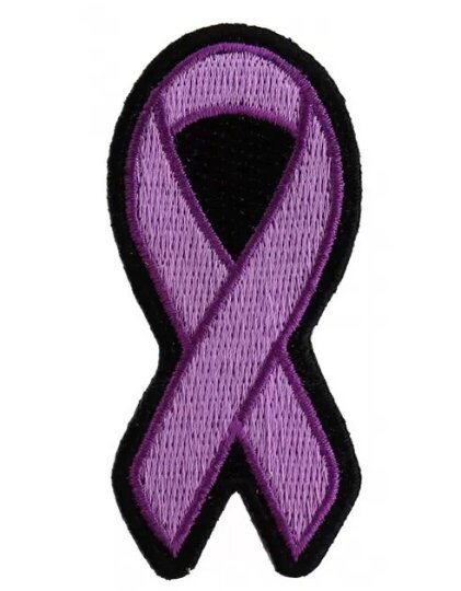 Purple/yellow Ribbon Patch 3x1.25 Inch Iron on Patch - Etsy