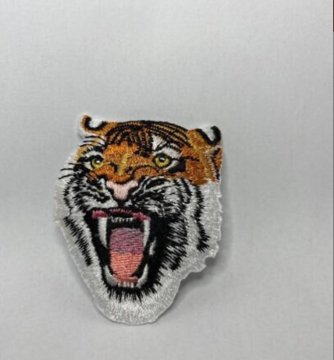 Tiger Head - Iron on Patch - Applique - Embroidered Patch - Etsy