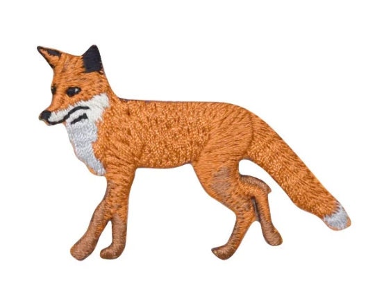 Red Fox Patch Fox Patch Iron on Patch Embroidered Patch - Etsy