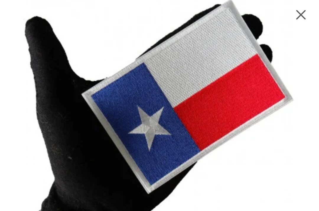 Texas Flag Patch - Iron on Patch - Embroidered Patch - Applique - Etsy