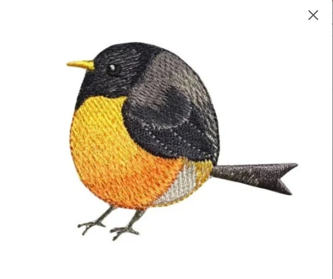 Chubby Robin Patch Iron on Patch Embroidered Patch - Etsy