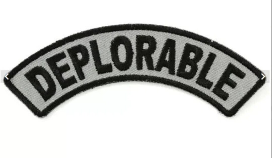 Deplorable Patch - Iron on Patch - Embroidered Patch - Applique - MAGA ...