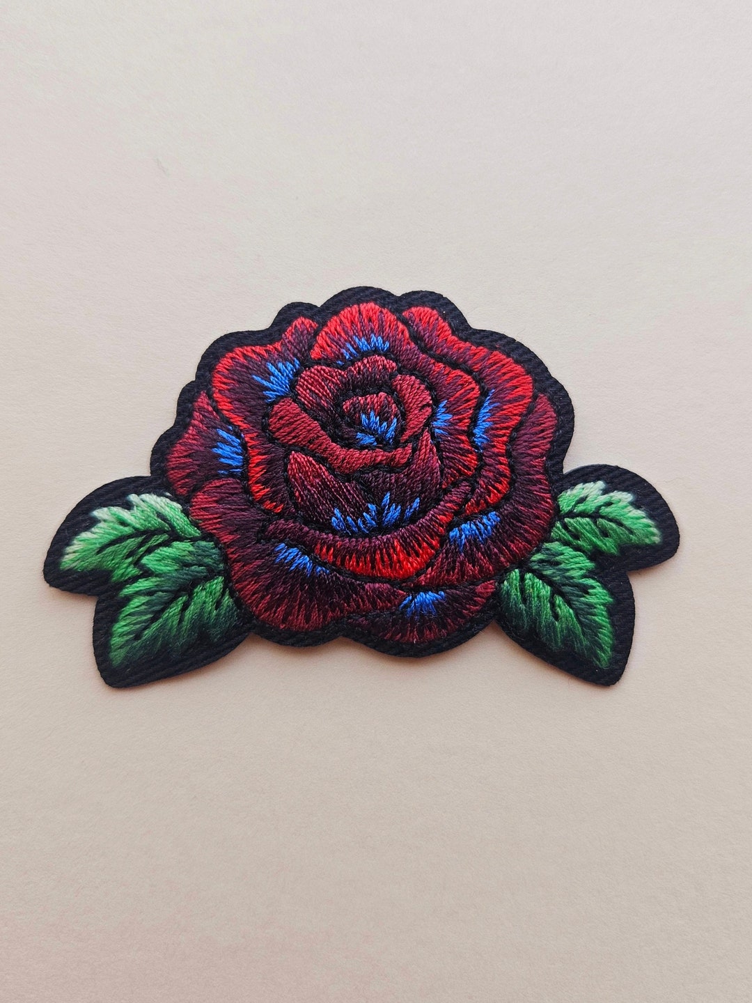 Red Rose Applique Patch - Flower, Bloom, Love Badge 2.5" (iron On) - Etsy