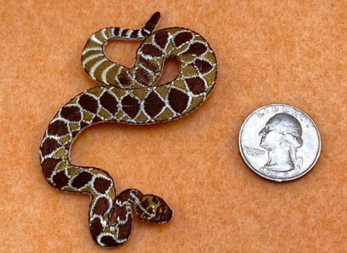 Diamondback Rattlesnake Patch Western Diamondback Iron-on Applique - Etsy