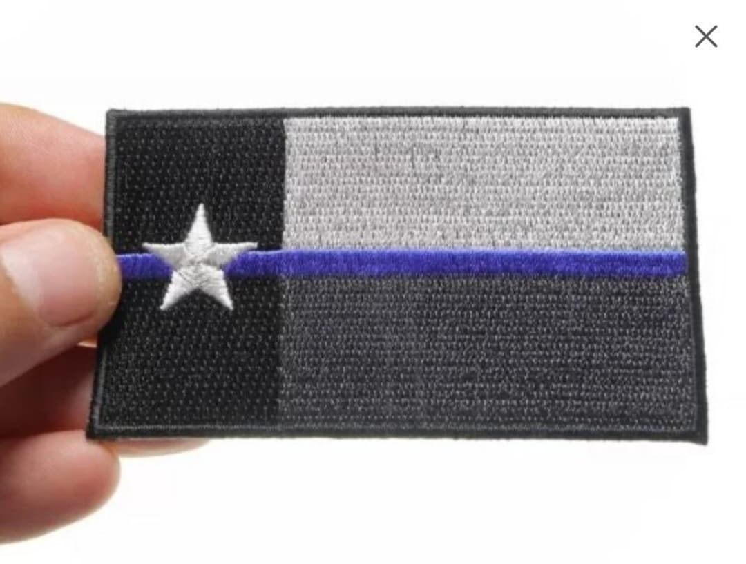 Thin Blue Line Texas State Flag Patch for Law Enforcement - Etsy