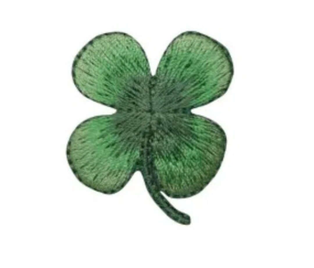 Four Leaf Clover Patch - Set of 2 - Shamrock Patch - Irish Patch - Iron on Patch - Embroidered ...