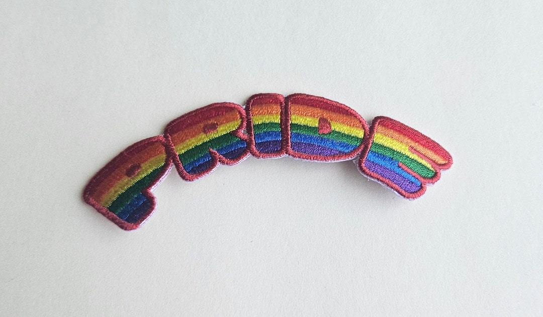 Gay Pride - Rainbow - LGBT - Iron on Patch - Embroidered Patch ...