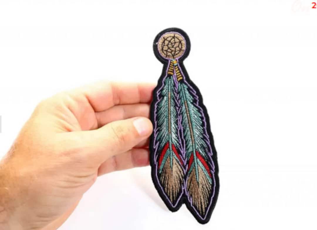 Tribal Feathers Patch - Iron on Patch - Applique - Etsy