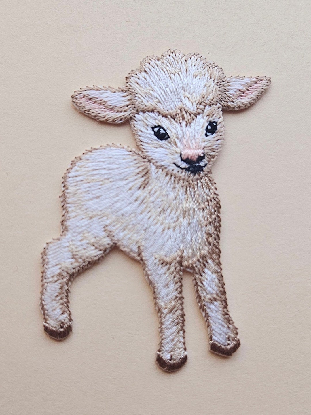 White Baby Lamb Iron on Patch Embroidered Patch Applique - Etsy